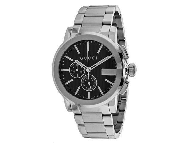 Refurbished: Gucci Men's G-Chrono Black Dial Watch - YA101204 - Newegg.com