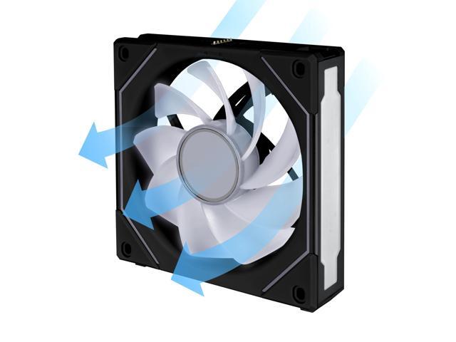 LIAN LI UNI FAN SL INFINITY 120 RGB BLACK REVERSE BLADE VERSION ---UF-RSLIN120-1B (No controller ...