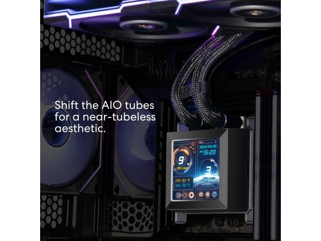 Lian Li Hydroshift 360 AIO - Pre-installed 3 x TL Fans - Side-Mounted ...