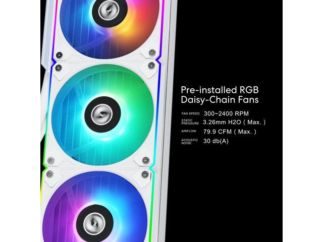 Lian Li Hydroshift 360 AIO - Pre-installed 3 x ARGB fans - Side-Mounted ...