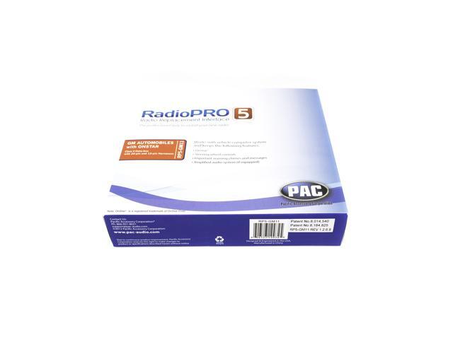 PAC RP5-GM11 RADIOPRO5 INTERFACE FOR SELECT GM(R) CLASS II VEHICLES ...