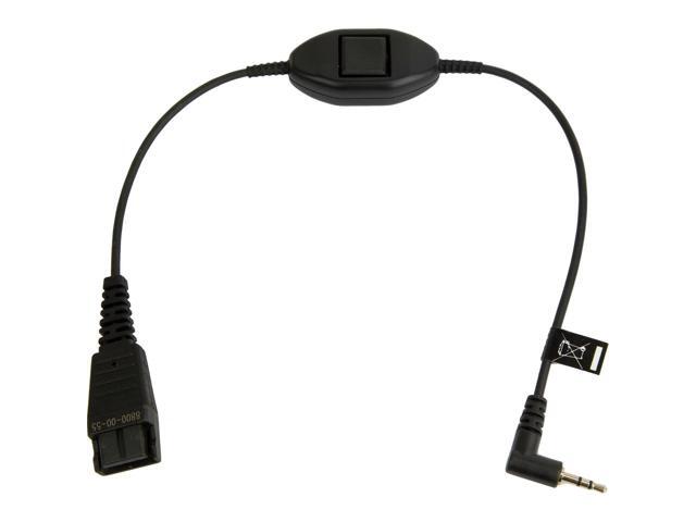 Jabra Quick Disconnect (QD) to 2.5 mm Jack Cord, with Push-To-Talk 8800 ...