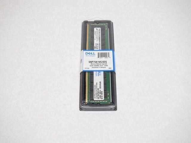 Dell 1x 32GB DDR4-3200 RDIMM PC4-25600R Dual Rank x4 Replacement ...