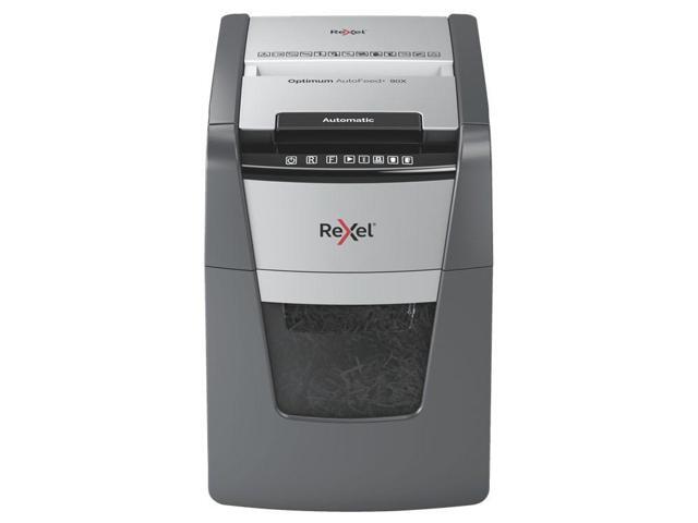 Rexel AutoFeed+ 90X paper shredder Cross shredding 55 dB Black, Grey ...
