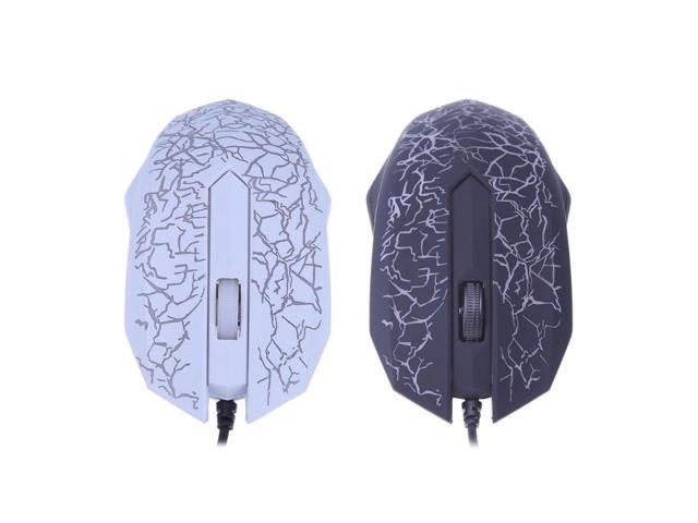Wired USB Port 2400DPI 3 Keys Optical Colorful Backlight Home Office ...