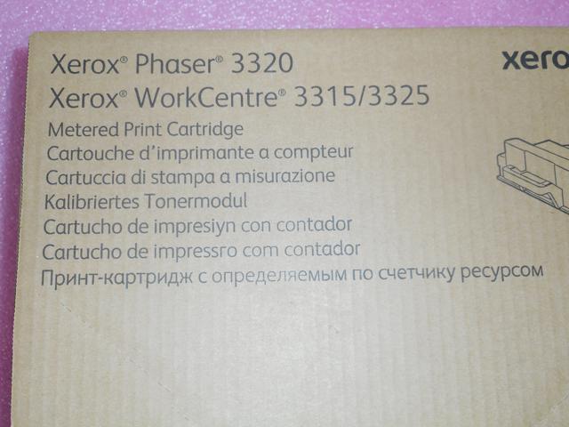 Xerox Phaser 3320 WorkCentre 3315/3325 Metered Print Cartridge ...