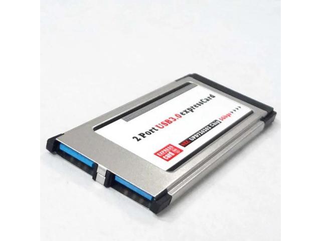 Express to USB 3.0 ExpressCard Adapter 5 Gbps PCMCIA Dual 2 Ports for ...