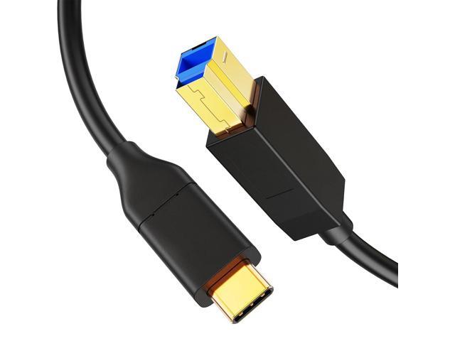 USB 3.1 C to USB B Cable 4FT, USB Printer Cable USB B to C 10Gbps for ...