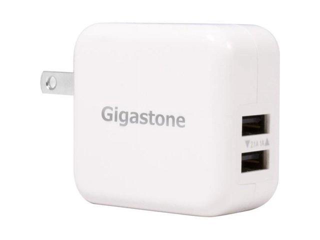 Gigastone 15.5W Dual USB-A Adapter, Travel Wall Adapter for iPhone ...