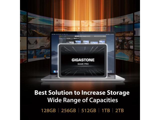 Gigastone Game Pro 1TB SSD SATA III 6Gb/s. 3D NAND 2.5" Internal Solid State Drive, Read up to ...