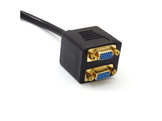 High Quality DVI-I 24+5 Pins Male to 2 Dual VGA Female Monitor Adapter ...
