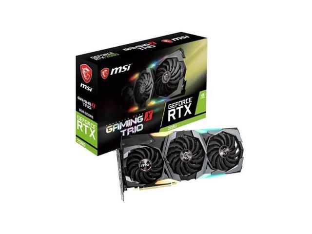 Refurbished: MSI G2080GXT NVIDIA GeForce RTX 2080 Gaming X TRIO 8GB ...