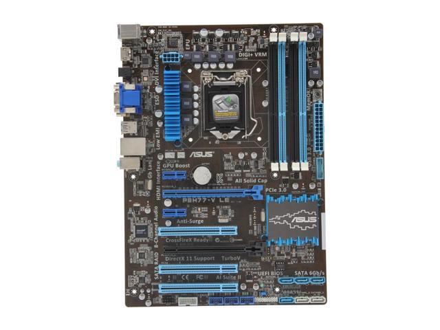 Refurbished: ASUS P8H77-V LE LGA 1155 Intel H77 HDMI SATA 6Gb/s USB 3.0 ATX Intel Motherboard ...