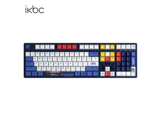iKBC C210 GUNDAM FREEDOM Theme 108 Keys Full Size USB Wired Mechanical Keyboard, Cherry MX Red ...