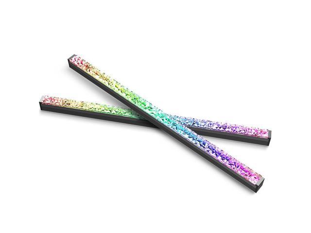 2-Pack Acrylic ARGB LED Strip for PC with 5V 3-pin ARGB LED and 4-pin ...