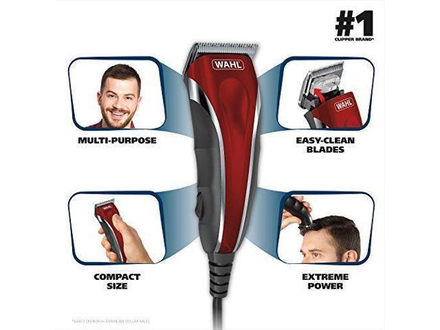Wahl Clipper Multi-Purpose Haircut/Facial/Body Grooming Kit 79607 Compact Trimming and Personal ...