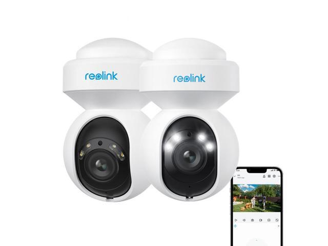 Reolink 2pcs E1 Outdoor PoE 4K 8MP PTZ PoE Camera with Auto Tracking ...