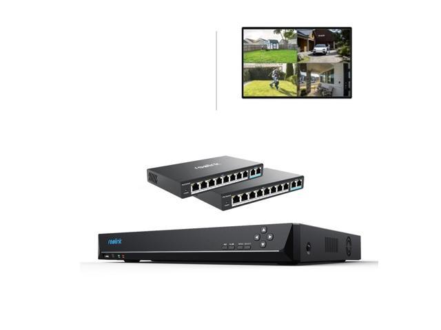 REOLINK RLN36 with 2 PoE Switch - 36 Channel 16MP NVR Network Video ...