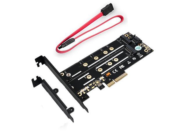 Dual M.2 SSD NVME (m key) or SATA (b key) to PCI-e 3.0 x 4 Host ...