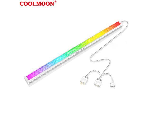 COOLMOON 30cm Aluminum alloy RGB PC Case LED Strip Magnetic Computer ...