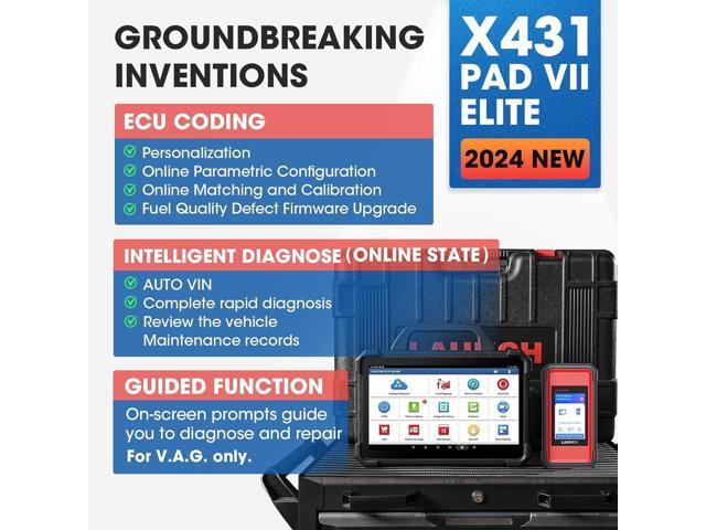 Launch X431 PAD VII Elite, 2024 Newest Top J2534 Reprogramming Tool ...