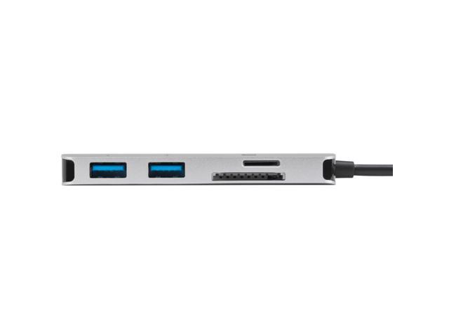 Targus Usb-C Multi-Port Hub With Card Reader And 100W Pd Pass-Thru ...