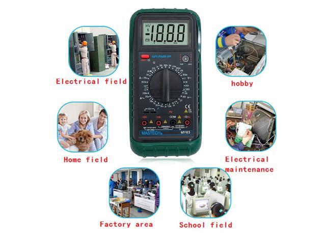Mastech MY63 Multimeter Digital Multitester Capacitance Frequency ...