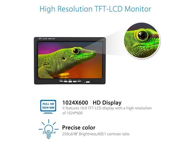 7 inch Monitor HD 1024x600 with Video Audio VGA AV HDMI 7 inch Display ...