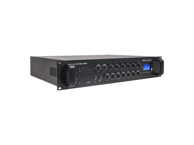 Sound Town 180W 6-Zone 70V/100V Commercial Power Amplifier with ...