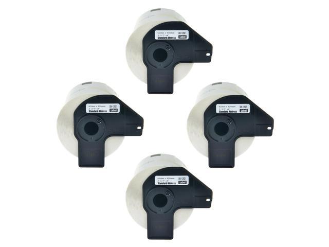 4 Roll White Compatible Labels DK-1202 DK1202 For Brother L-580N QL-700 ...