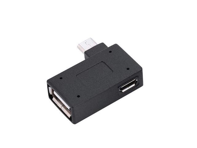 OTG Adapter, 90 Right + Left Angle USB Port Adapter, Micro OTG, 2 Pack ...