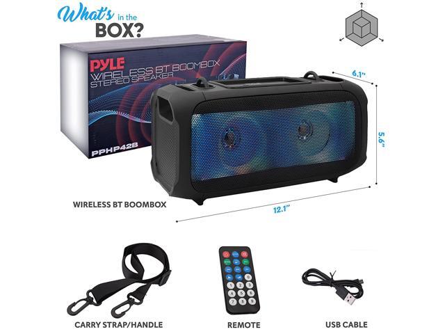 Party Speaker 120W Portable Bluetooth Boombox with Microphone Built In ...
