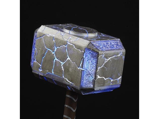 Marvel Legends Mighty Thor Mjolnir Premium Electronic Roleplay Hammer with Lights and Sound FX ...