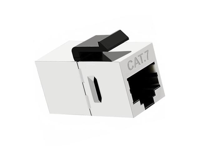 Xiwai 10-Gigabit UTP CAT7 Keystone Coupler RJ45 Female to Female Shield ...