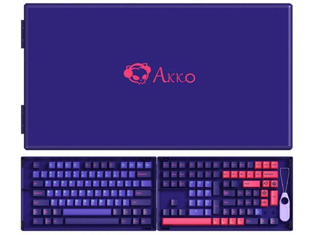 Akko Neon Cyberpunk 157-Key Cherry Profile PBT Double-Shot Full Keycap ...