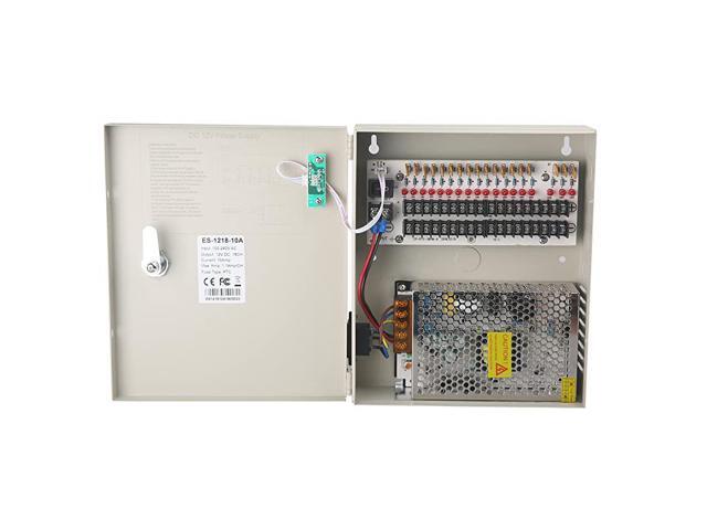 18 Channel DC12V 20 Amp Reset Fuse CCTV DC Distributed Power Box with ...