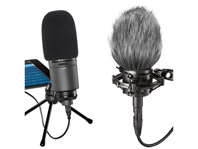 Windscreen and Foam Cover Indoor Outdoor Microphone Wind Muff for ...