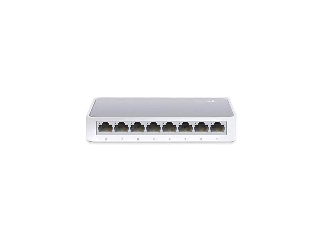 8 Port 10/100Mbps Fast Ethernet Switch | Desktop Ethernet Splitter ...