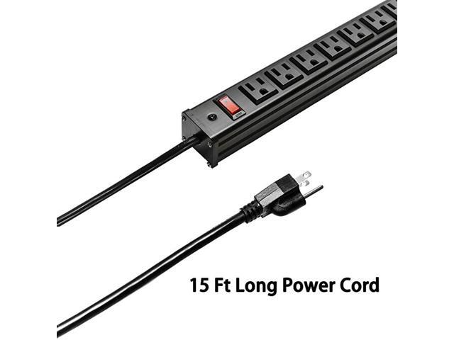 Rack Mount Power Outlet 16 Outlet Heavy Duty Aluminum Socket ...