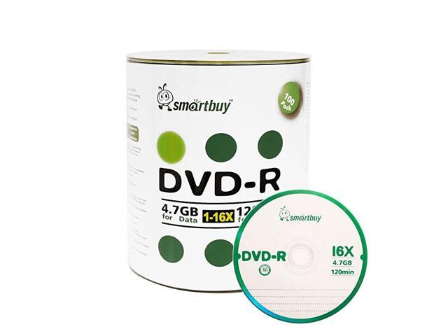 100 Pack DVDR 47gb 16x Logo Blank Data Video Movie Recordable Disc 100 ...