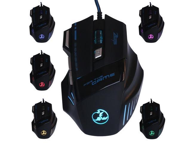 Programable 5500DPI LED Wired Optical Gaming Mouse - Newegg.com