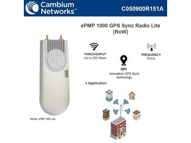 Cambium Networks ePMP 1000 GPS Sync Connectorized Radio 5GHz Access ...