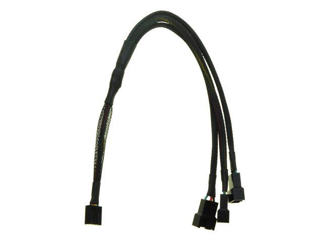 12V 4Pin Fan PWM 1 to 3 way Power supply Extension Cable Y Splitter ...