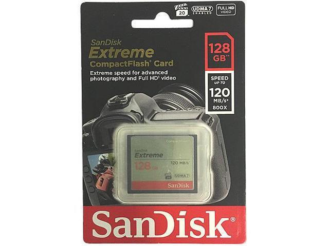 SanDisk 128GB Compact Flash (CF) Flash Card Model SDCFXSB-128G-G46 ...