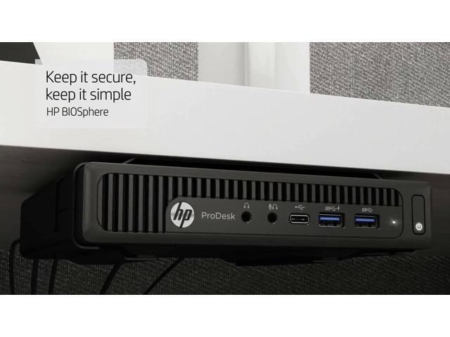 Refurbished: HP 600 G2 Micro Computer Mini Tower Tiny PC (Intel Quad Core i3-6100T, 16GB Ram ...