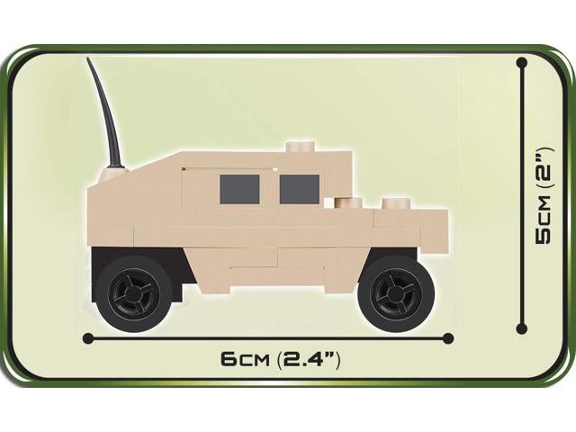 COBI Small Army Nano Series AAT Desert Humvee Military Building Block ...