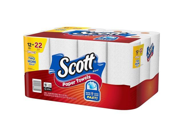 Scott Paper Towels 1-Ply 19-1/5"Wx14-2/5"Lx11"H 12/PK White 38869 ...