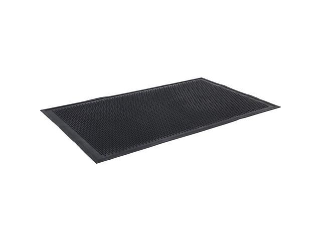 Genuine Joe Scraper Outdoor Mat Rubber Traps Dirt/Grime 4'x6' Black ...