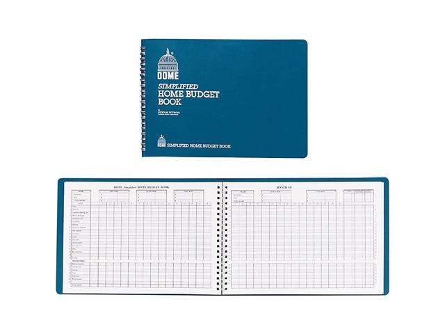 Dome Home Budget Book 64 Pages 10-1/2"x7-1/2" Teal 840 - Newegg.com