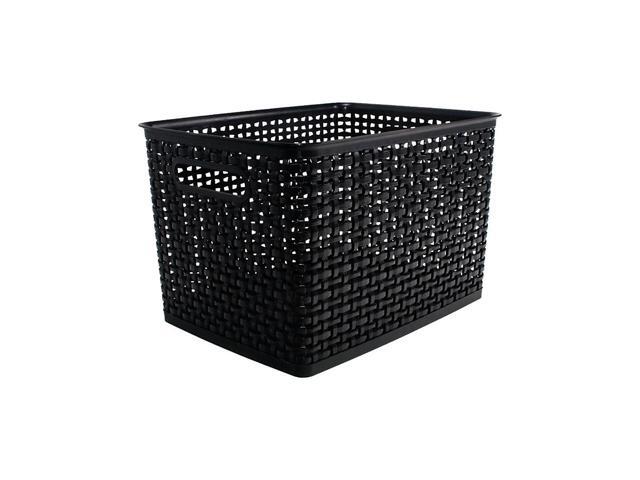 Advantus SGS36006 Storage Studios Bin Weave Large Black - Newegg.com